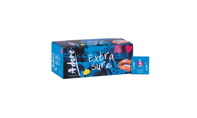 Adore Extra Sure condoms 144pcs