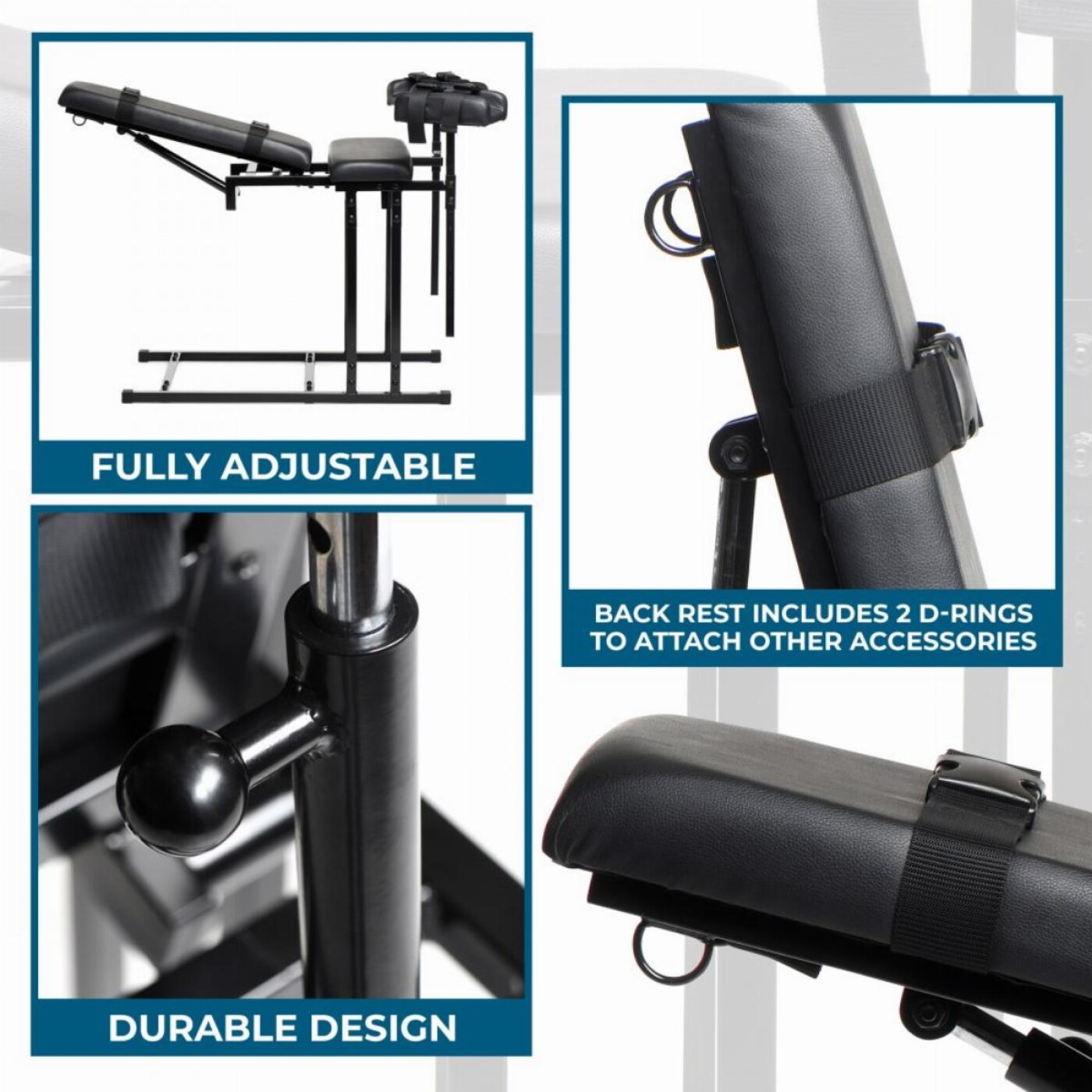 Extreme Obedience BDSM Chair - Black Extreme Obedience BDSM Chair - Black