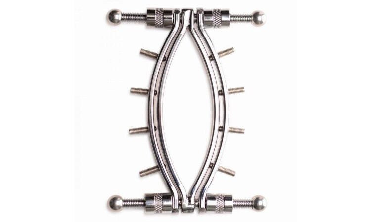 Spread 'Em Poker Vagina Clamp with Adjustable Pressure Screws